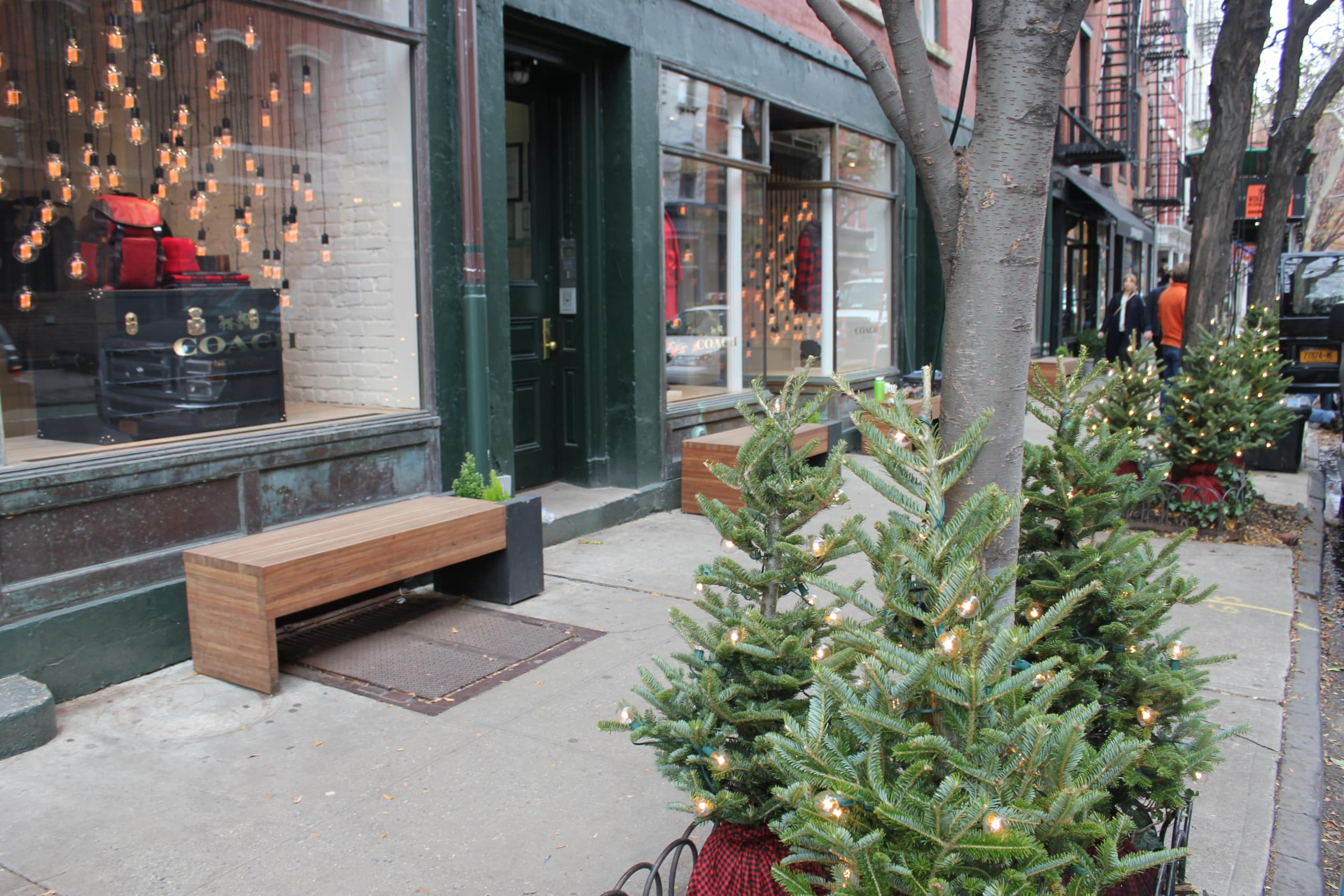 Coach Store Christmas Tree's Install at Bleeker Street - Creative NYC